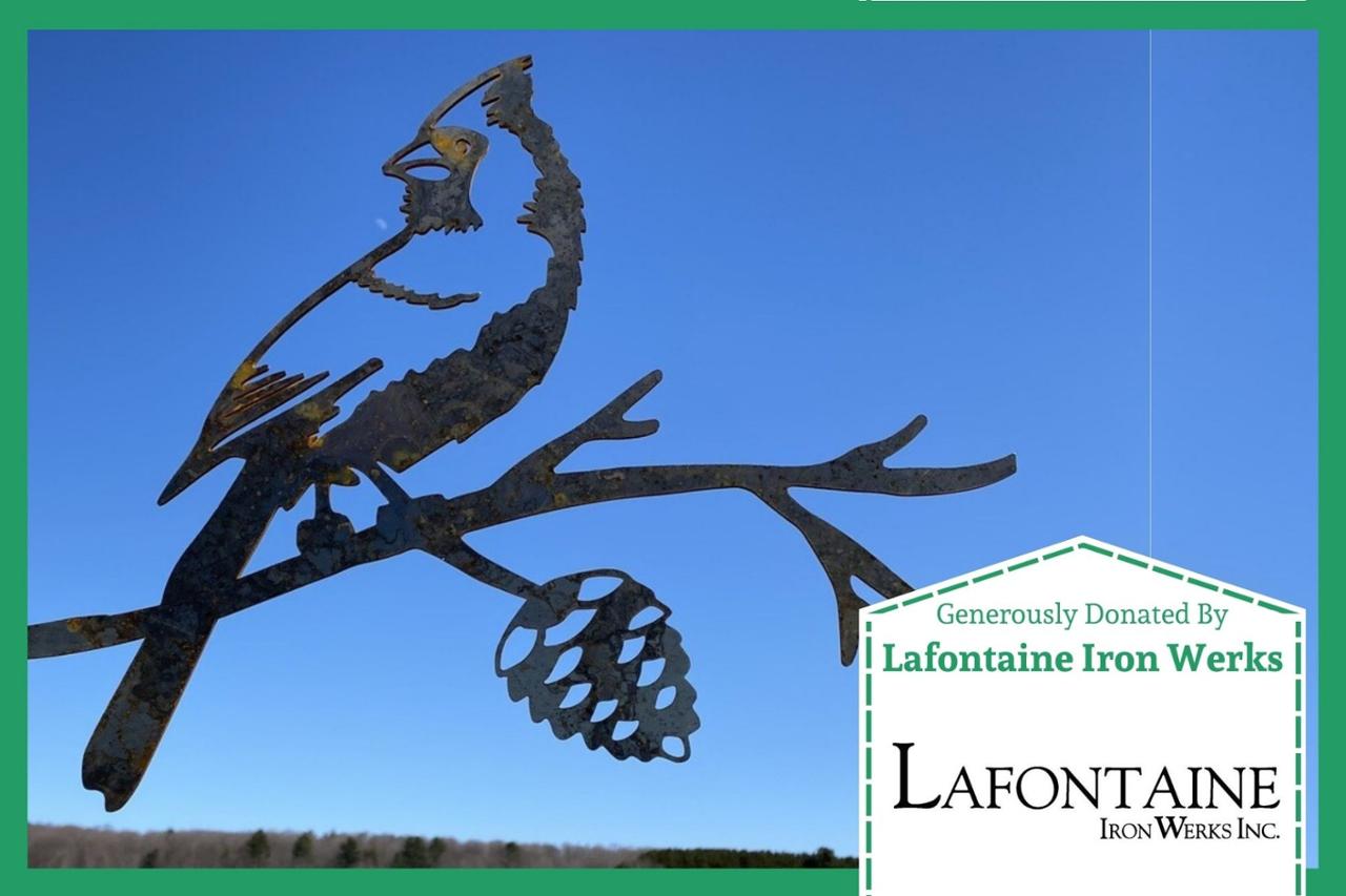 Laser Cut Cardinal Tree Art by LA Iron Werks | Powered by Givergy