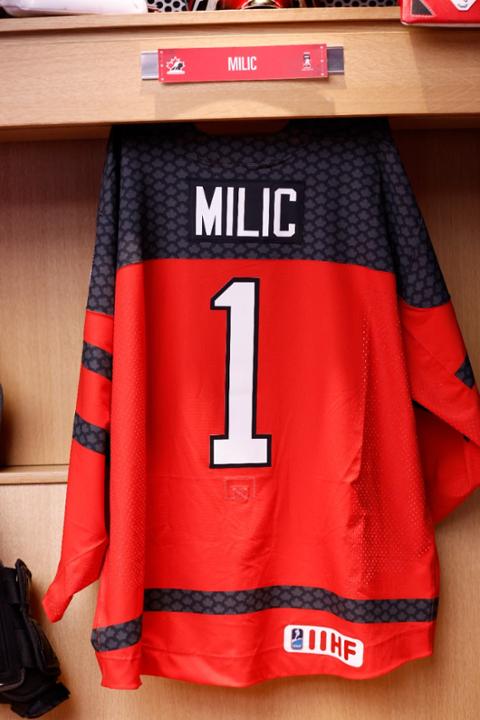 **THOMAS MILIC GAME-WORN TEAM CANADA JERSEY** | Powered by Givergy