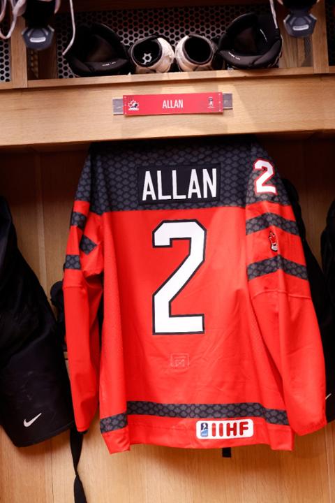 **NOLAN ALLAN GAME-WORN TEAM CANADA JERSEY** | Powered by Givergy